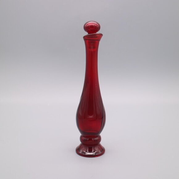 Dining | Vintage Avon Ruby Red Glass Bud Vase Apothecary Spout W ...